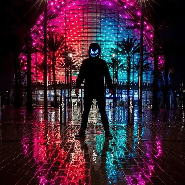 2 PCS Boywithuke LED Face Changing Smart Mask with Phone App for Thank ...